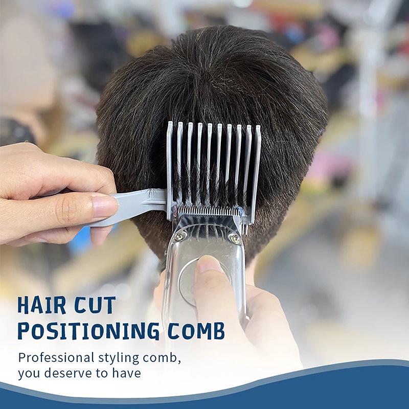 Barber shop men's Combs Professional Hair Cutting Comb Heat Resistant Flat Top Comb Clipper Comb ...