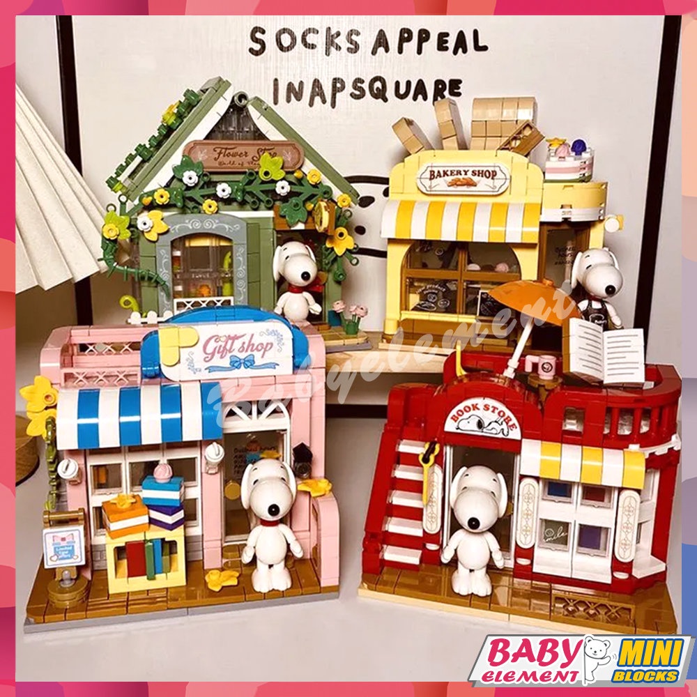 17 Models Snoopy Building Blocks PEANUTS Good Friend Diverse Life ...