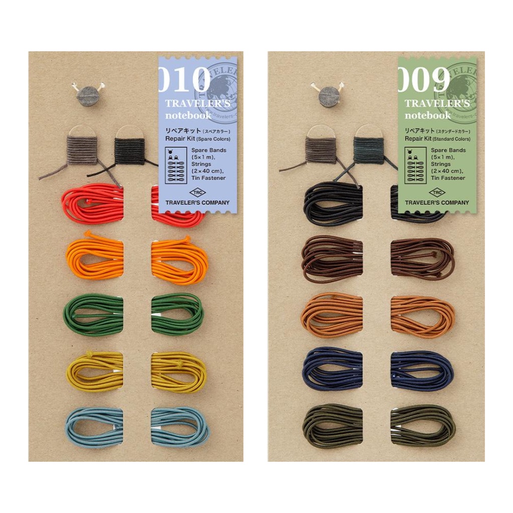 Traveler's Company Notebook Repair Kit, Elastic Bands, Strings and ...