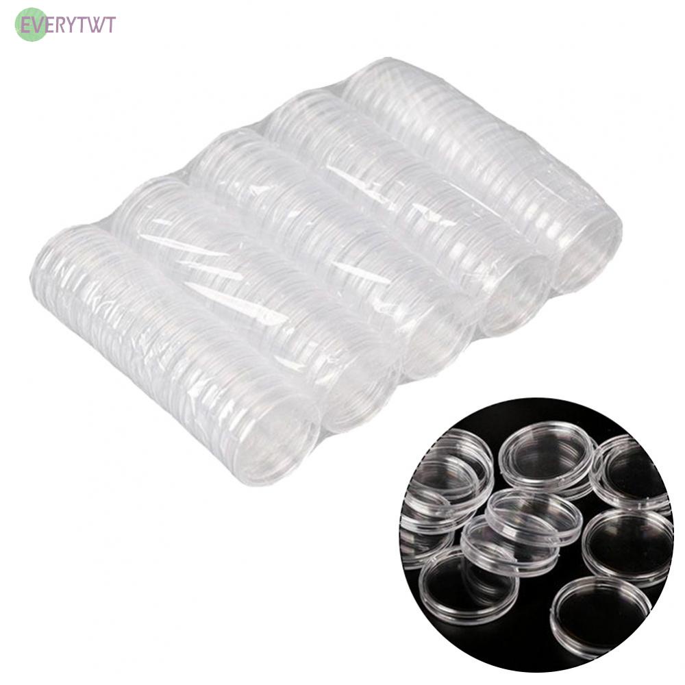 ⭐2023 ⭐Coin Capsules 100pcs 39mm Coin Collection Plastic Rimless High ...