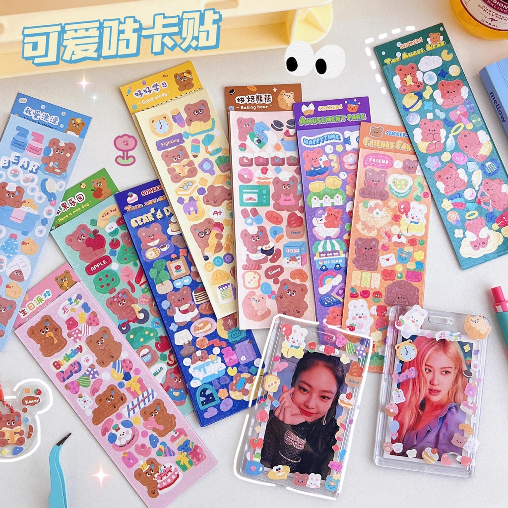 Stickers Cute Style Guka Stickers Shaped Cut Creative DIY Handbook Gu ...