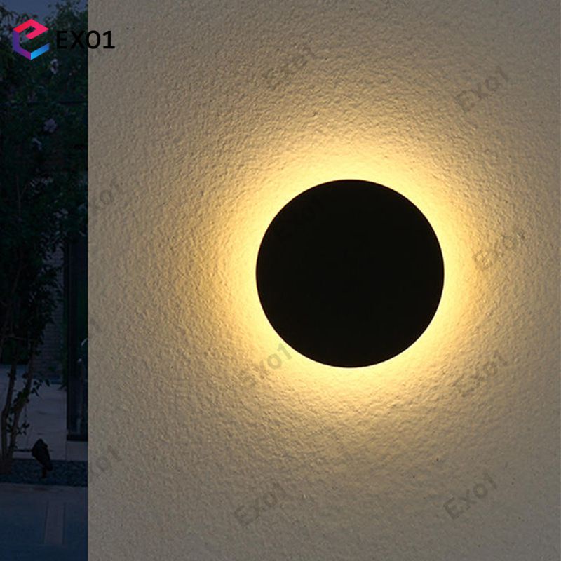 Round Wall Light Outdoor Waterproof Porch Light Entry Corridor Aisle ...