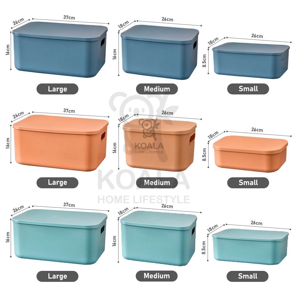 🇸🇬Koala Home🔥Stackable Storage Box with lid/Large Storage Boxes/Cabinet ...