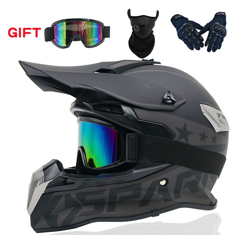 Motorcycle Cross-Country Helmet Four Seasons Full Cover Scrambling ...