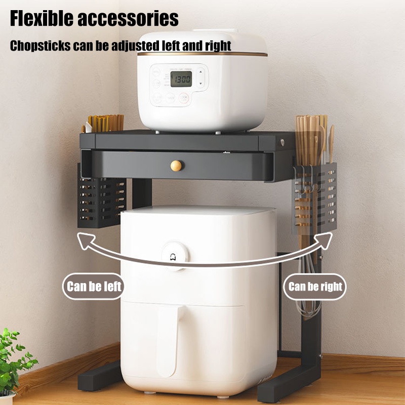 YOULITE Kitchen Double-layer Storage Rack Small Household Appliances ...