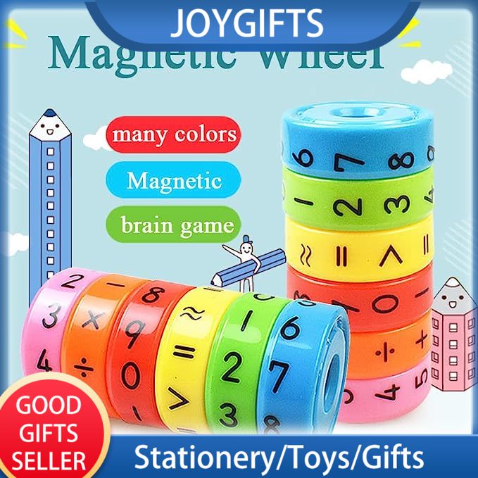 Math Toys Magnetic Mathematics Learning Set with 6pcs Magnetic Sheets ...