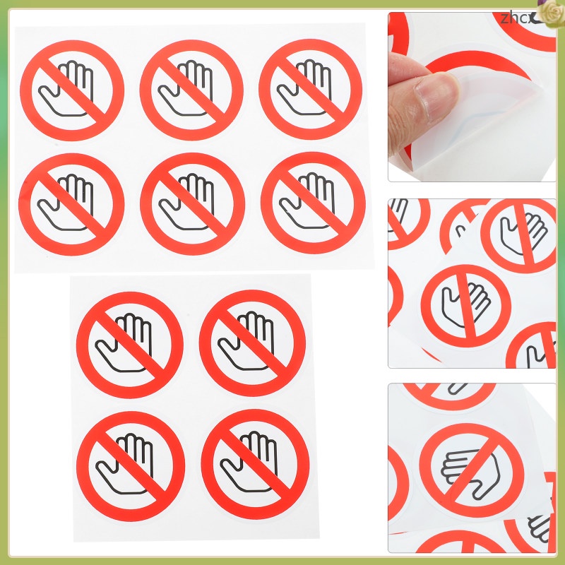 10 Pcs Safety Labels Caution Danger Decal Do Not Touch Warning Sign ...
