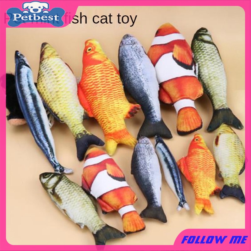 Pet Stuffed toy cat cat mint toy cat mint fish tease cat toy imitation ...