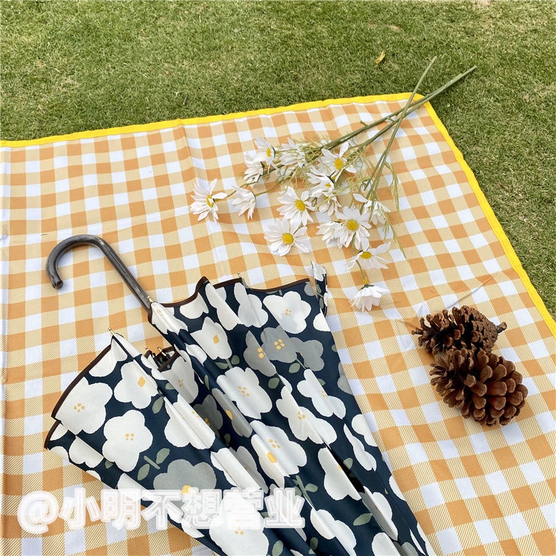 Japanese long-handled straight umbrella reinforced double Korean style ...