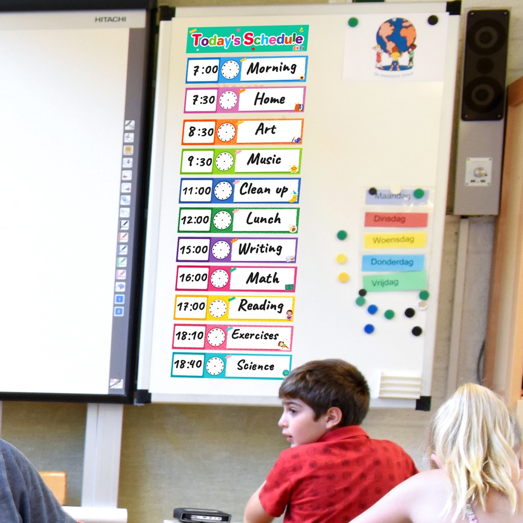 12 Pcs Daily Routines Schedule Cards Schedule Pocket Chart Add-ons DIY ...