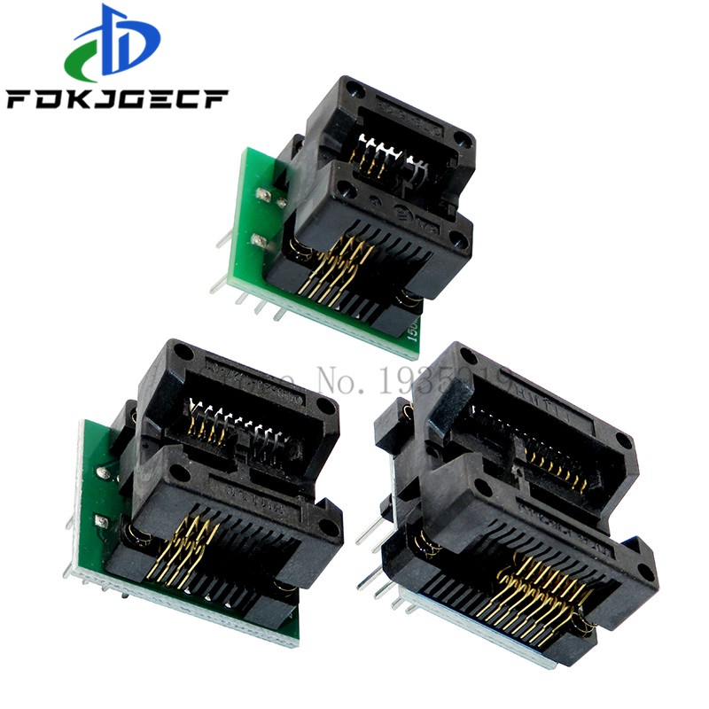 Sop16 To Dip8 Wide Body Seat Wide 150mil 200mil 208mil 300mil Programmer Sop8 Adapter Socket For
