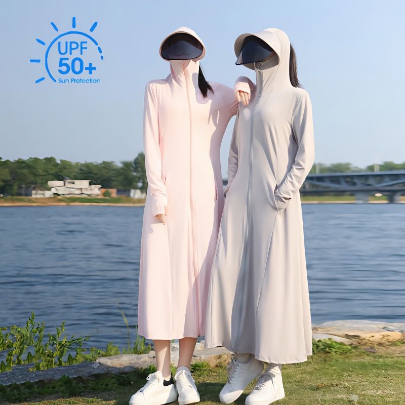 Women Sun Protection Clothing Long Jacket Anti-uv Summer Full Body Anti ...