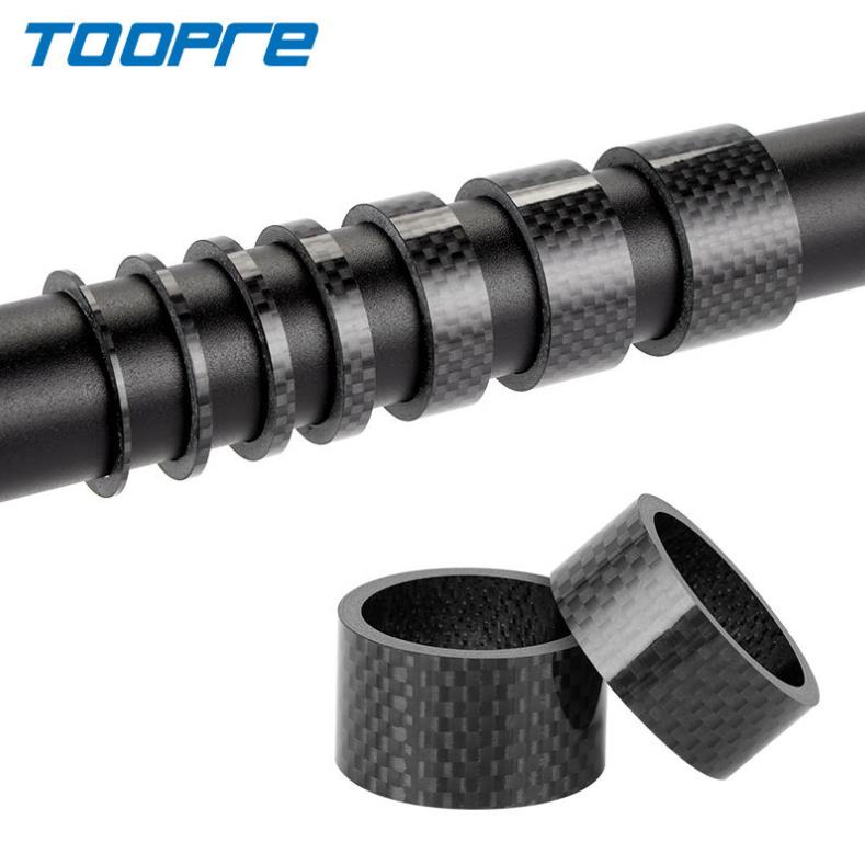 TOOPRE Mountainous Bicycle Handlebar Vertical Washer Carbon Fibre Road ...