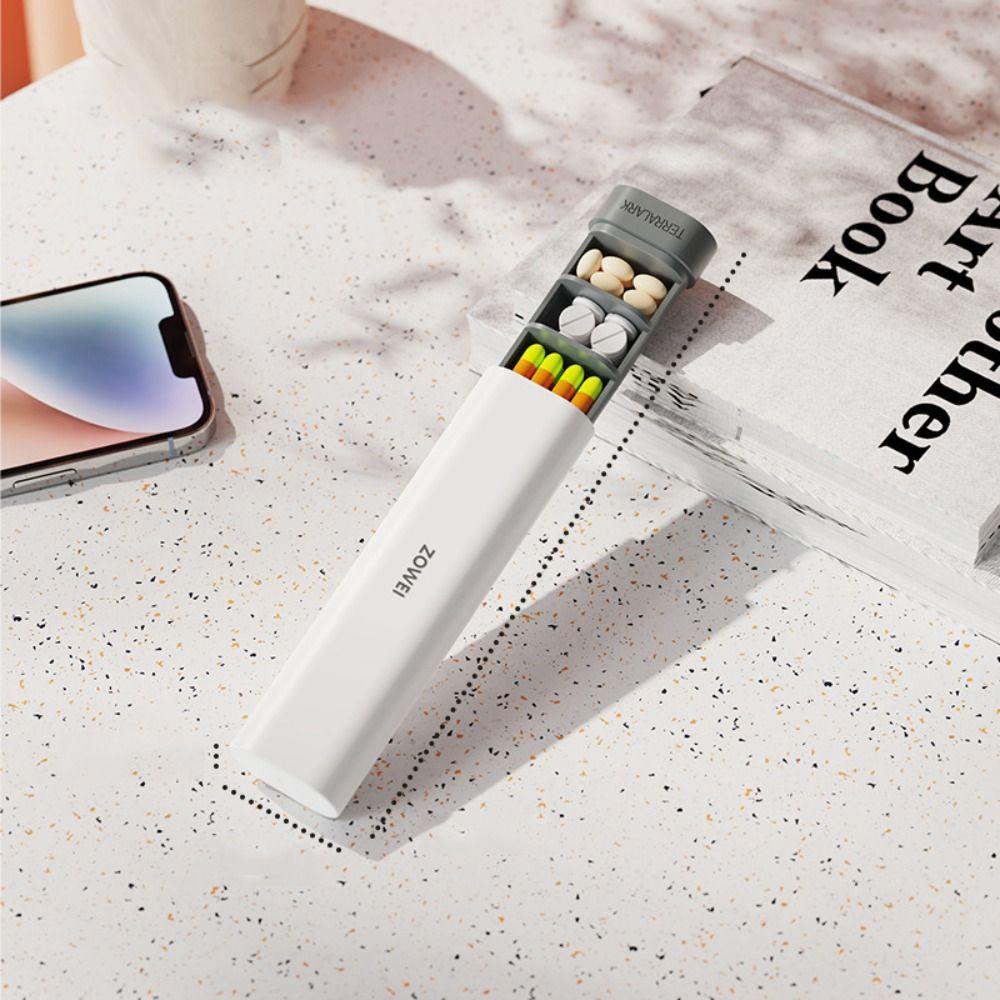 TWINKLE1 Seven-Day Pill Box Japanese Style Portable Mini Sealed Waterproof Pill Box Medicine Box ...