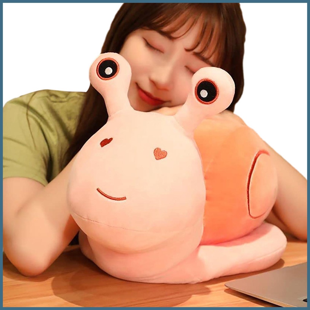 Snail Pillow Soft Snails Plush With Smiling Face Plushies Stuffed Snail ...