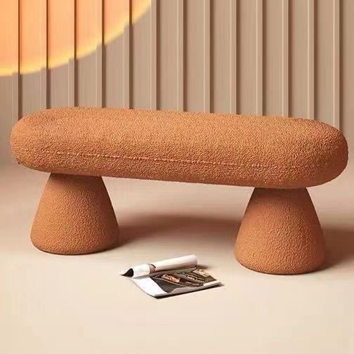 Clothing Store Rest Stool Lamb Fleece Stool Ultra-Narrow Shoe Changing ...