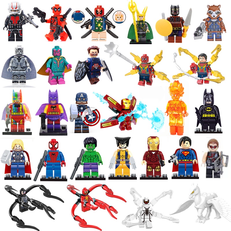 Building Blocks Toys Super Hero Minifigures Compatible with Lego Poison ...