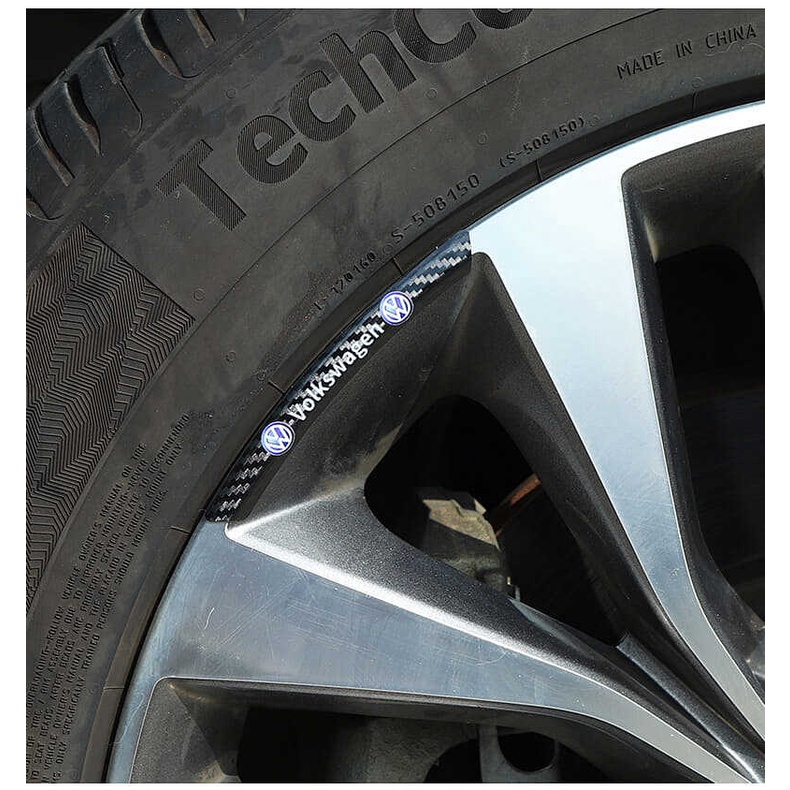 Car Tire Ring Scratch Hidden Sticker Decorative Strip Universal ...