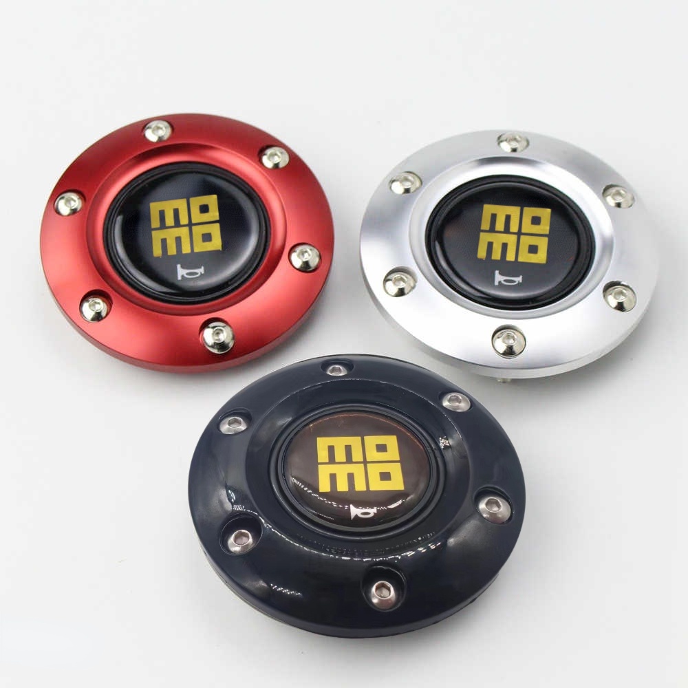 Universal Black Momo For Racing Car Steering Wheel Horn Button ...