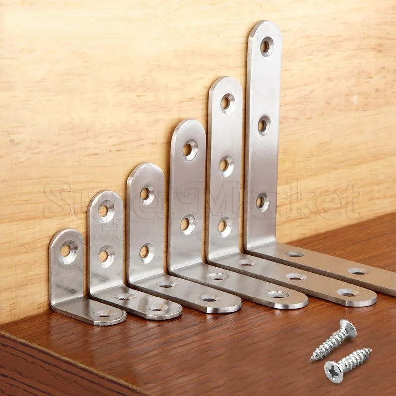 Cabinet Furniture Fastners with Screws / Stainless Steel 90 Degree ...