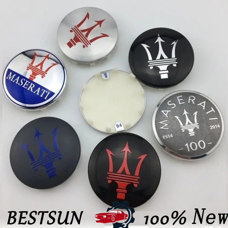 1pc Maserati Wheel Hub Cover Lavante Giberi Tires Car Logo Color Label ...