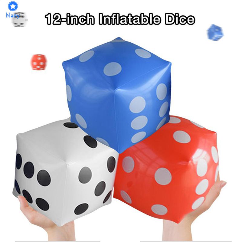 35cm Inflatable Dice Blow-up Cube Big Dice Toy Water Toys Stage Prop ...