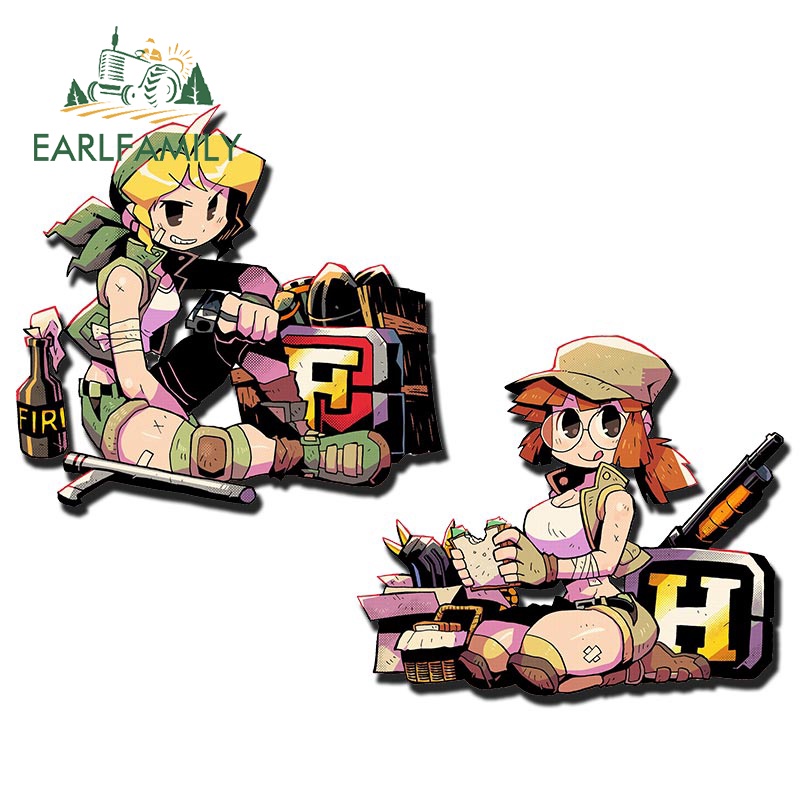 EARLFAMILY 13cm Metal Slug Game Car Stickers Skateboard Suitcase Air ...