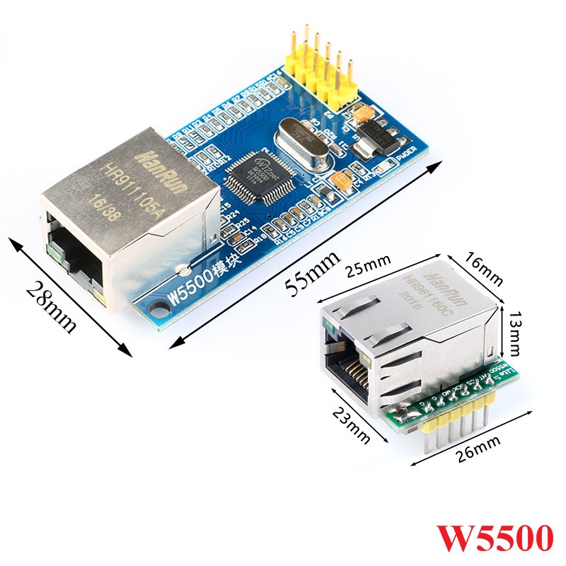 USR-ES1 W5500 SPI to LAN Ethernet Network Module Converter TCP IP 51/STM32 SPI Interface W5100 ...