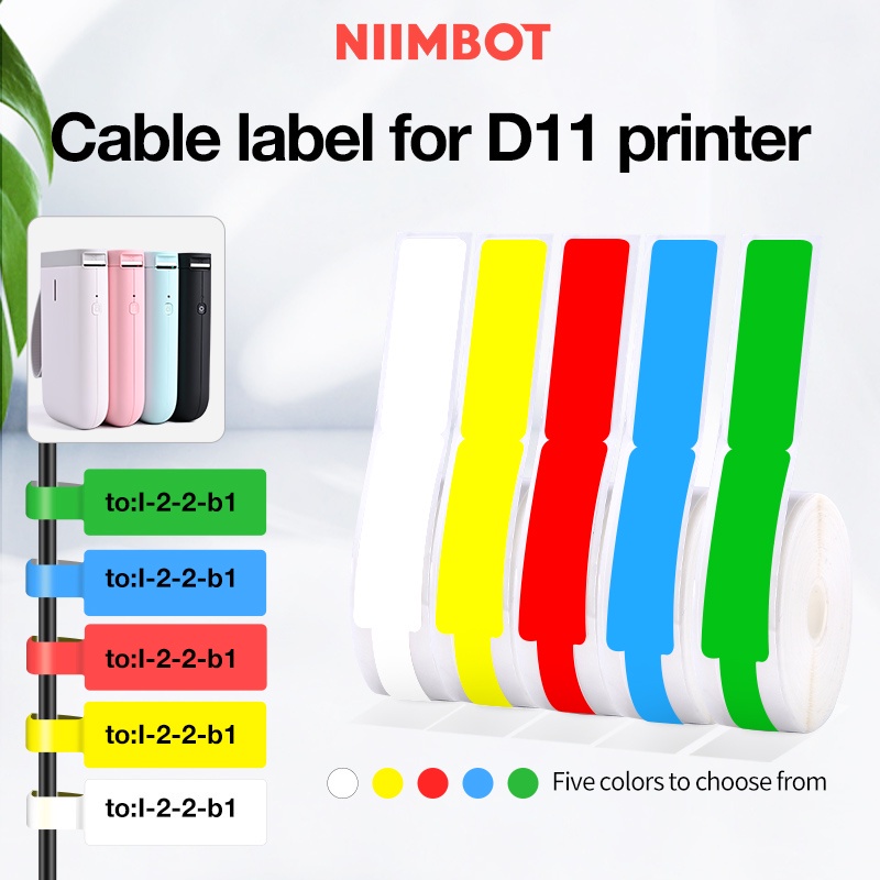 [Cable Label Series] NIIMBOT Cable Lable Tape for Printer D11 / D110 ...