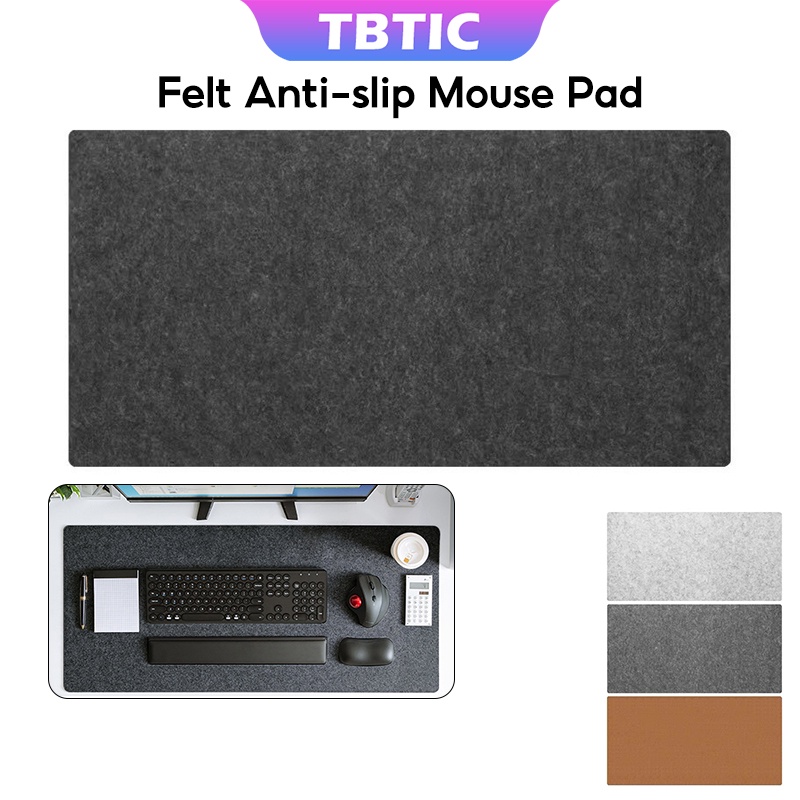 TBTIC Large Size Office Computer Desk Protector Mat Table Wool Felt ...