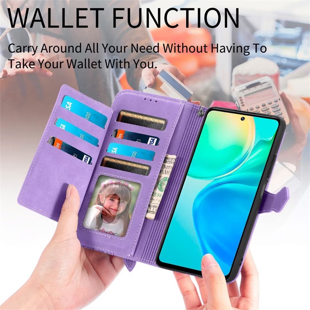 For ZTE Blade A32 V40s V40 PRO V41 VITA 5G Phone Case Forest Zipper ...