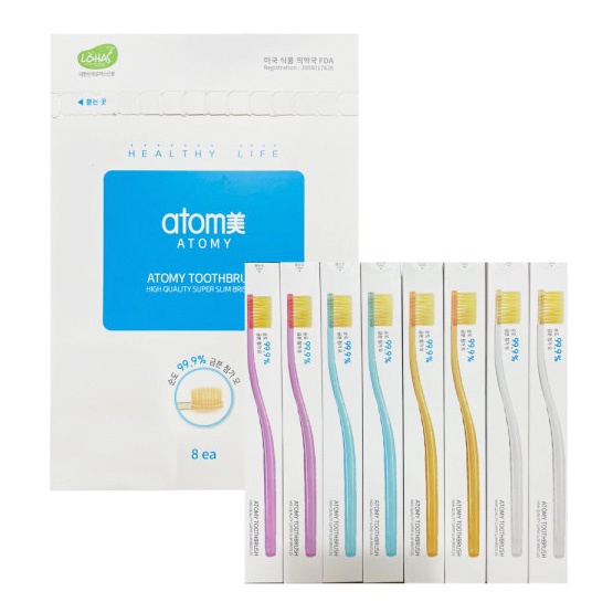 Atomy Toothbrush set (a set of 4 colors and 8 pieces) | Shopee Singapore