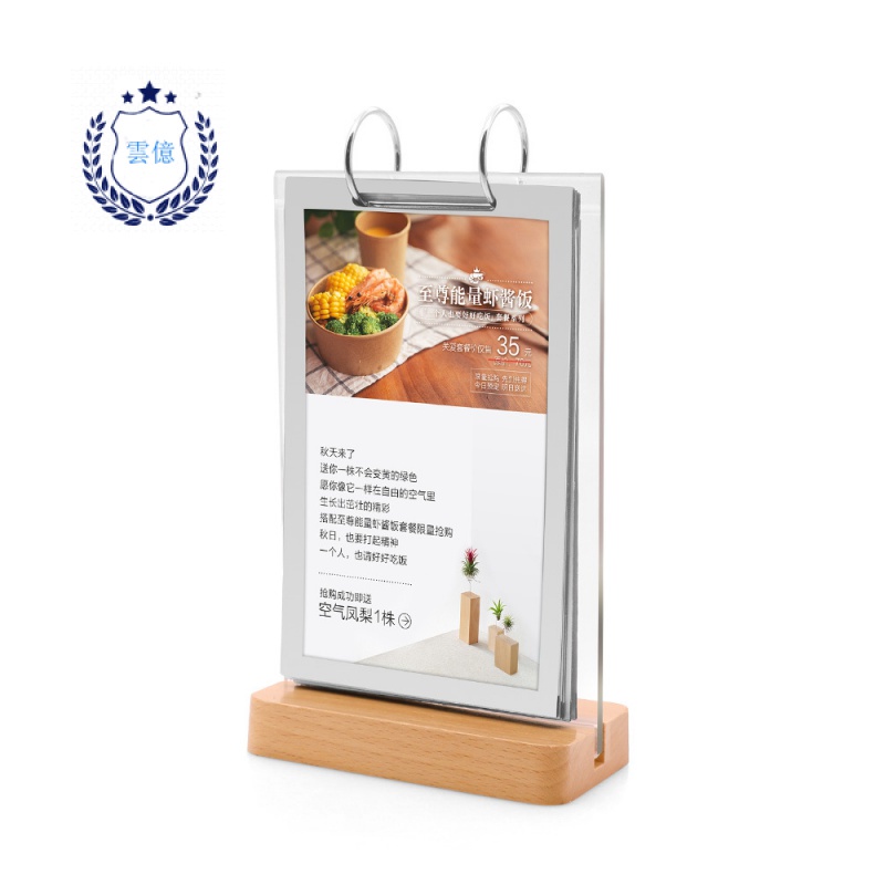 407-a4 table card holder bar counter milk tea shop order menu price ...