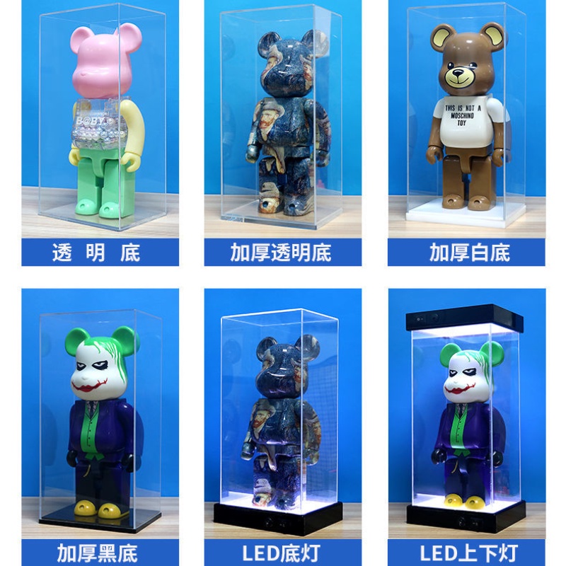 Bear bearbrick 400% Kubrick Bear Transparent Acrylic Violent Bear ...