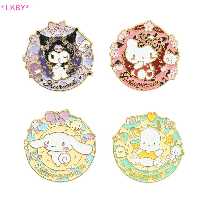 Luckybabys> Cute Pins Sanrio Hello Kitty Kuromi Badges Popular Anime ...