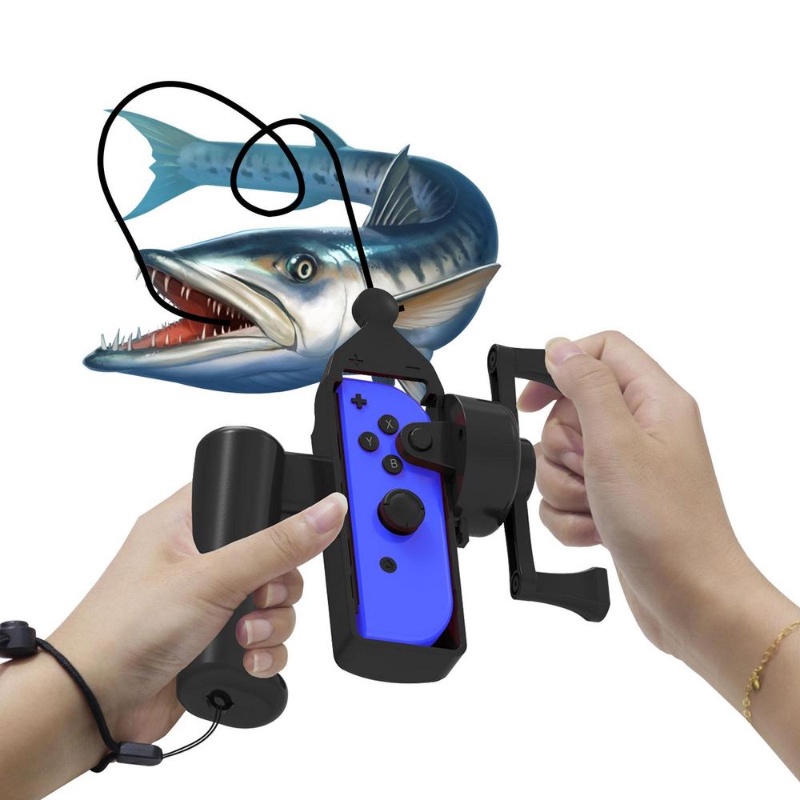 Portable Move Sebse Fishing Rod Fish Pole Prop For Nintendo Switch & Switch Oled JoyCon Console ...