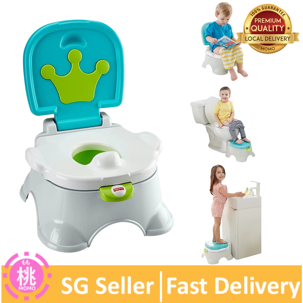 Fisher Price Toddler Toilet Royal Stepstool Potty Training Seat with ...