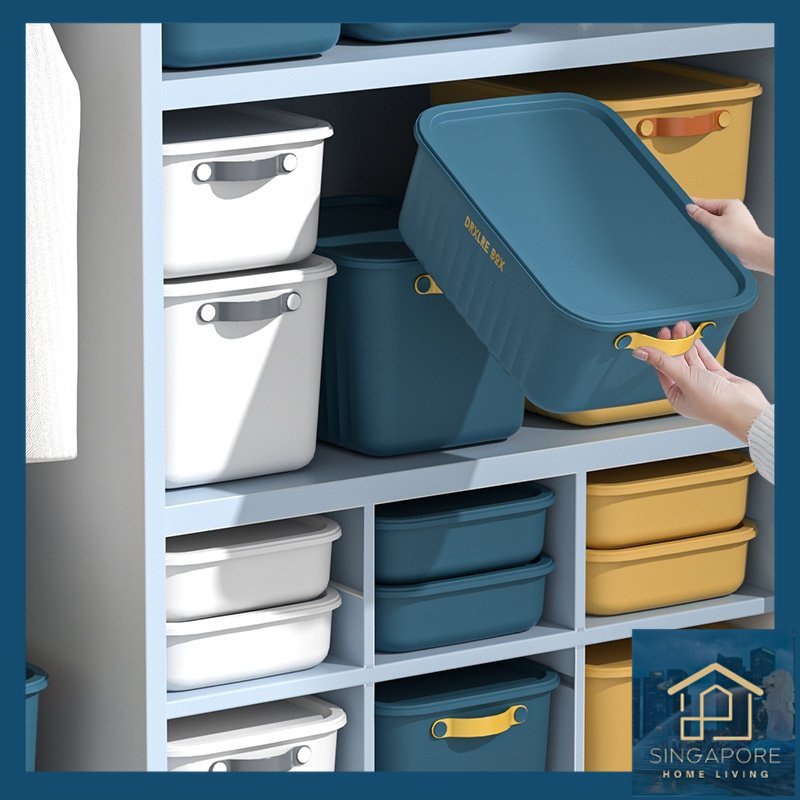 (SUPER OFFER🎉)Modern Colour Storage Box with Lid Large Capacity ...