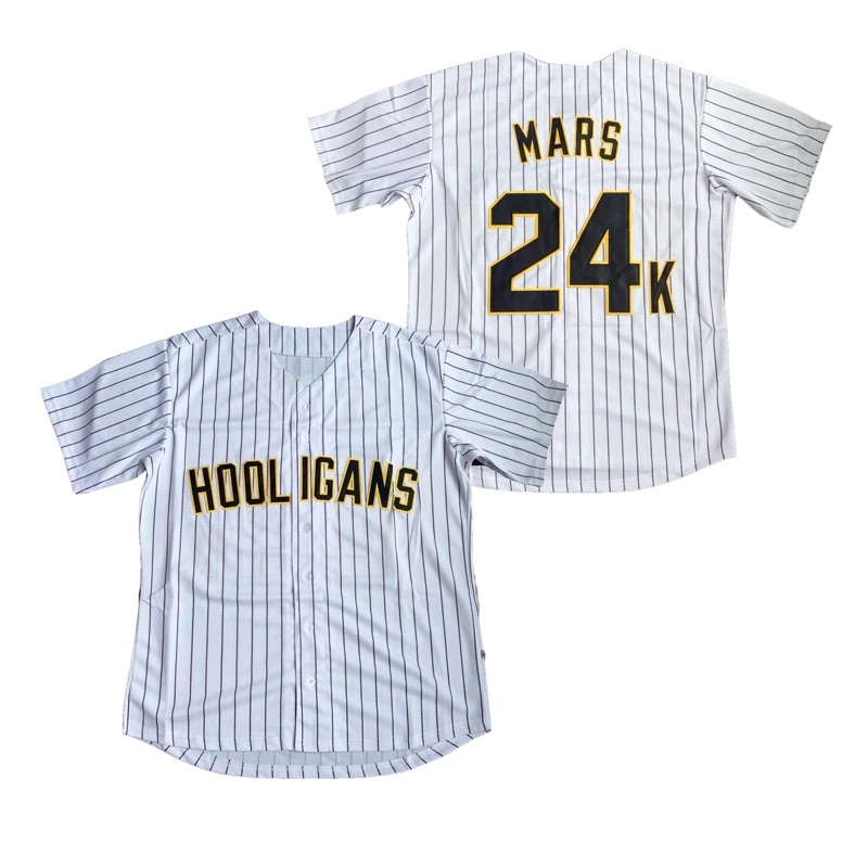 BRUNO MARS HOOLIGANS 24K BASEBALL JERSEY | Shopee Singapore