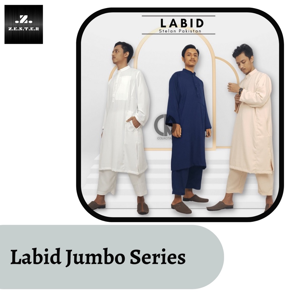 KATUN Jumbo (M - XXXXL) ALHAJJ Men's Clothing Pakistan LABID Koko Kurta Set Pakistani Umrah ...