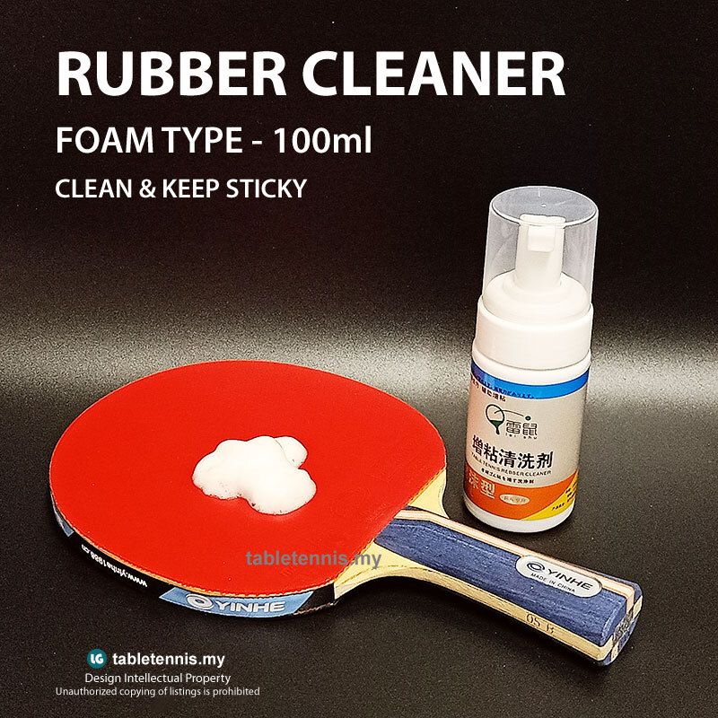 Lei Shu Table Tennis Rubber Cleaner Spray Foam Type Ping Pong Rubber ...