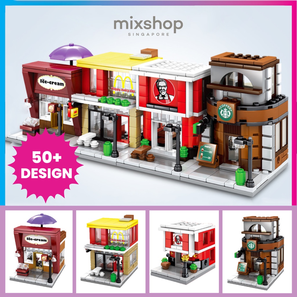 [SG INSTOCK] SEMBO BLOCKS VARIOUS BUILDINGS DESIGN / STREET SHOP ...