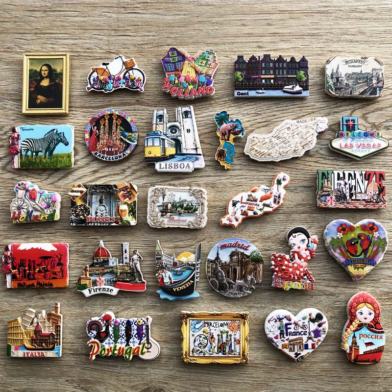 Refrigerator magnetic stickers refrigerator stickers all over the world ...