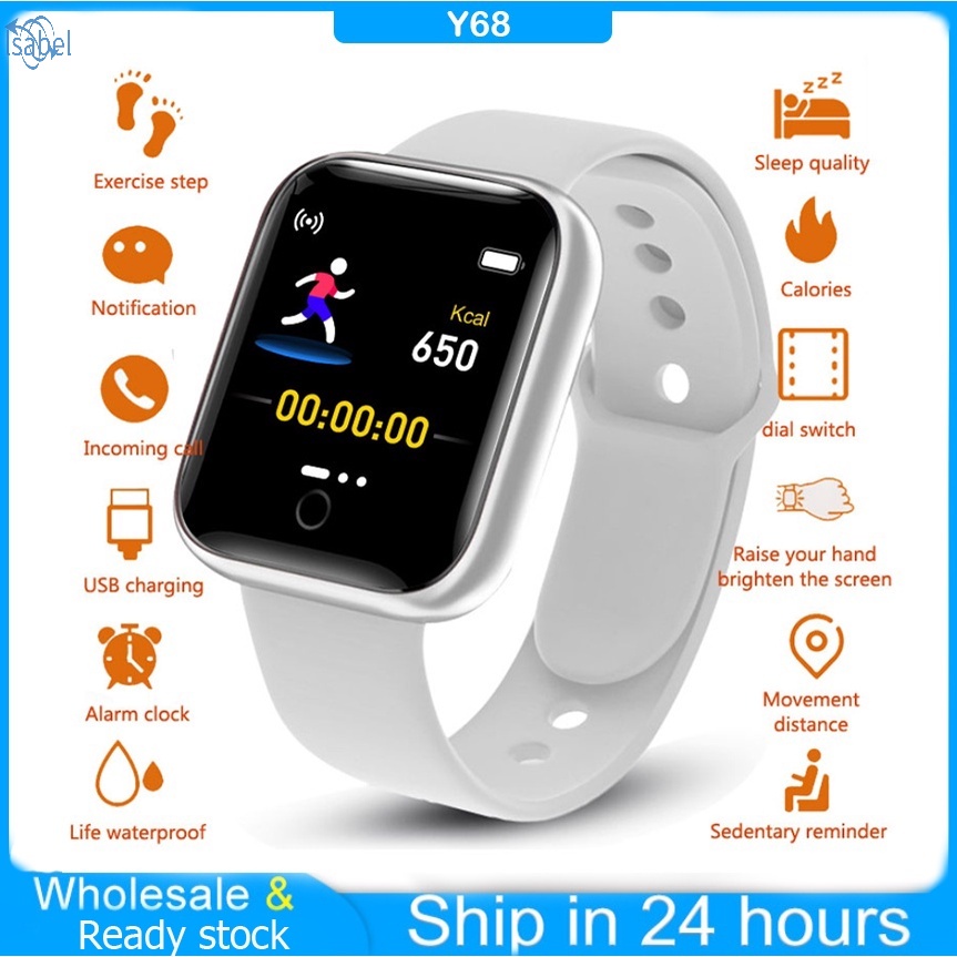 NEW Y68 D20 smart watch Bluetooth Connect Waterproof Fitness Tracker ...