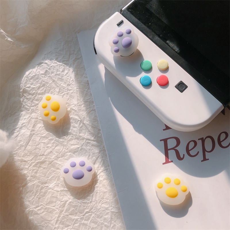 Cute Cat Paw Nintendo Switch Handle Rocker Cap Oled Lite Rocker Cover ...