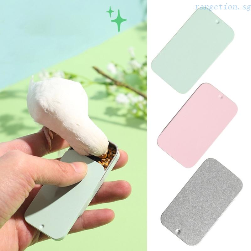 RAN Bird Container Hand-held Seed Dispenser Container Push-Pull Seed ...