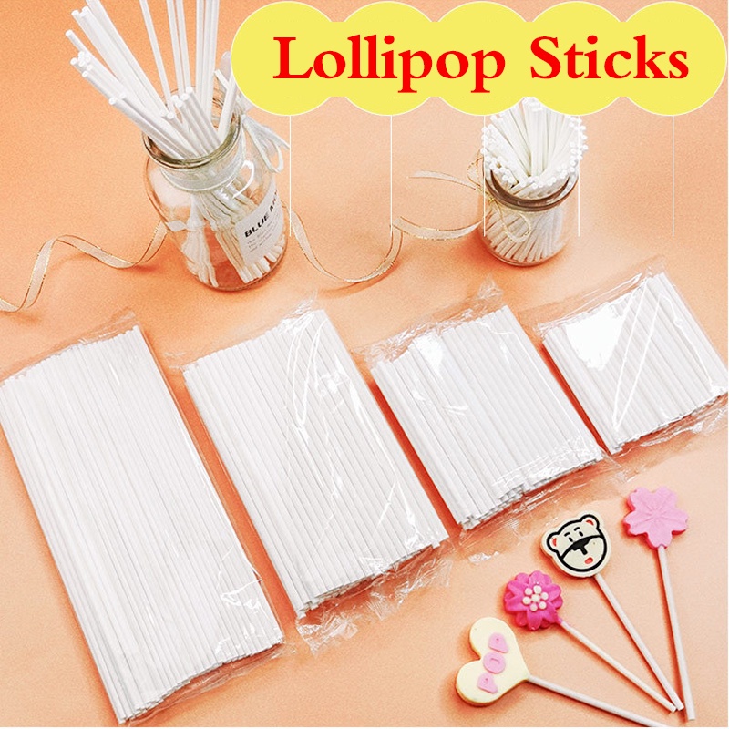 100pcs Lollipop Stick High-QuAlibabaty Food-Grade Lollipop Paper Stick ...