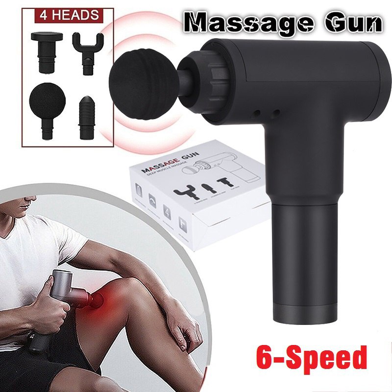 6-Speed Massager gun Muscle Relaxation Fascia Gun Deep Dynamic Therapy ...