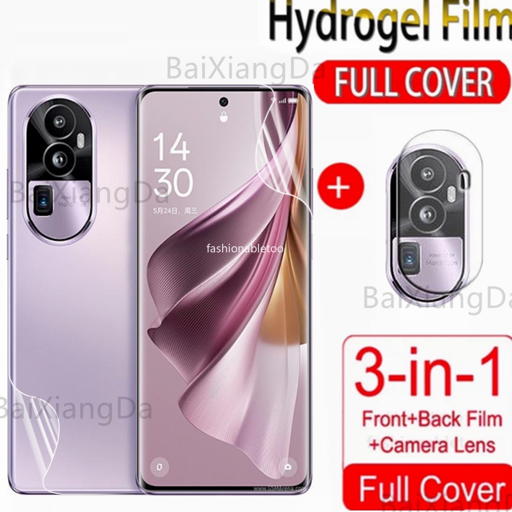 3 in 1 Hydrogel For Oppo Reno 10 11 pro plus 10proplus 11pro Reno10 pro ...