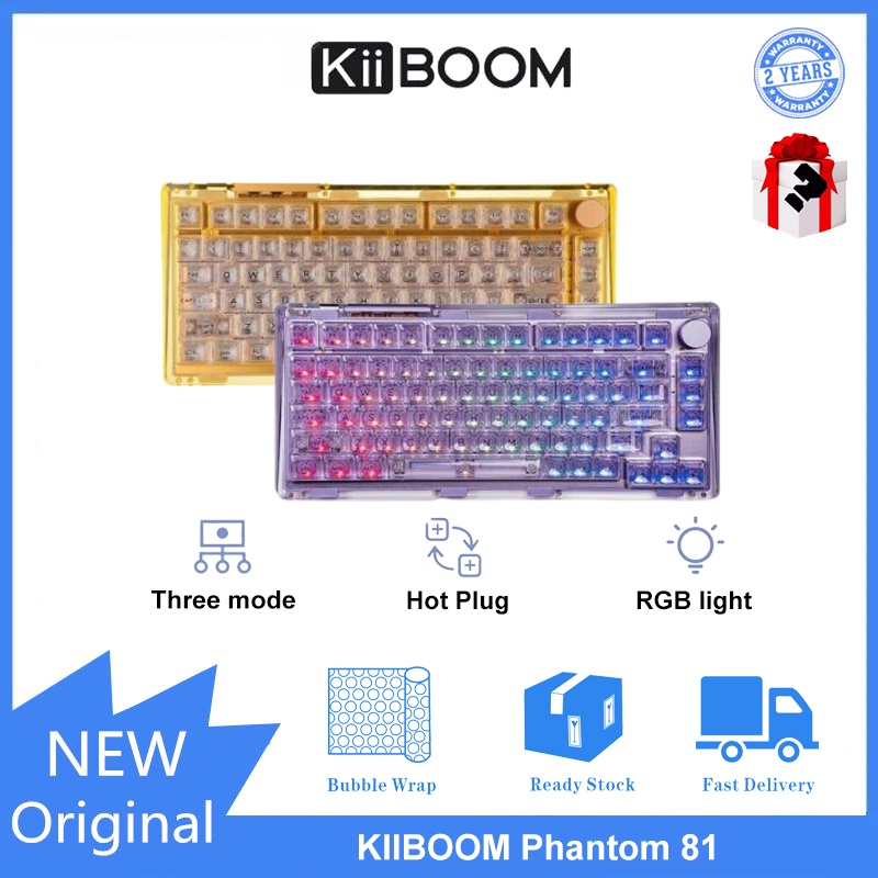 KIIBOOM Phantom 81 V2 Three mode hot swappable RGB backlight ...